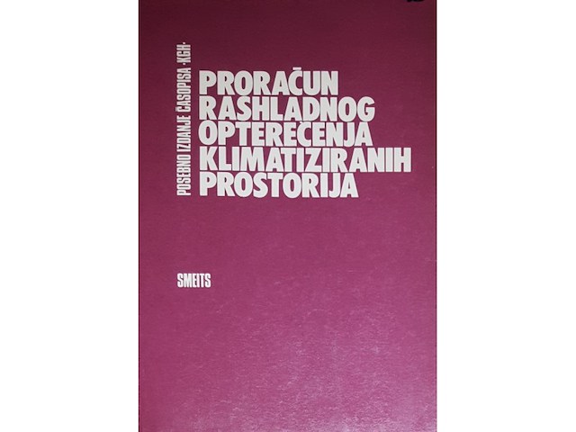 Proračun Rashladnog Opterećenja Klimatiziranih Prostori