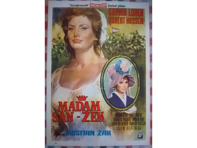 plakat MADAM SAN-ŽEN (Sophia Loren)