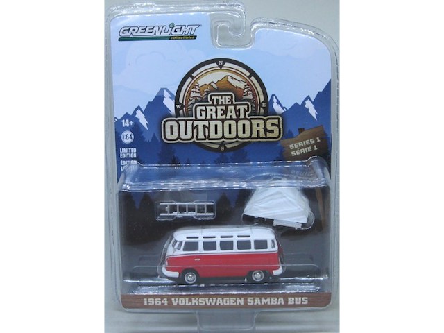 1:64 greenlight VW T1 samba bus