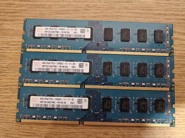 Hynix DDR3 RAM Memorija 4GB PC3-12800U HMT351U6CFR8C-PB