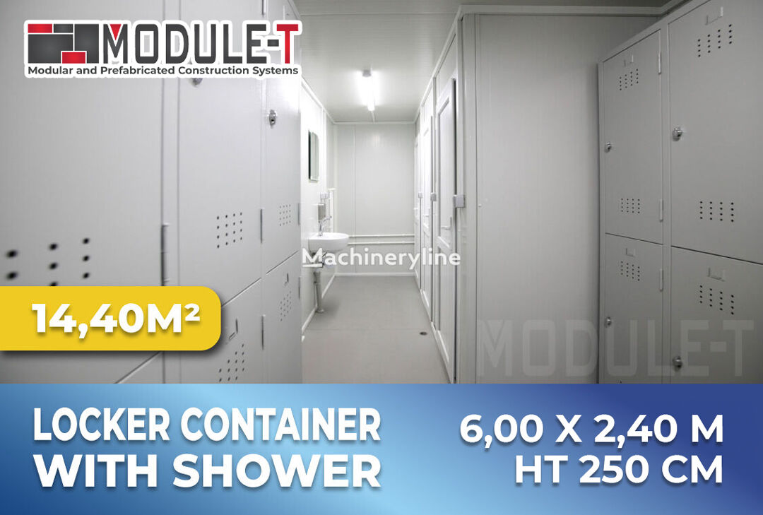 Novi Module-T LOCKER CONTAINER WITH SHOWER | WC-CONSTRUCTION-MODULAR-ROOM radnički kontejner