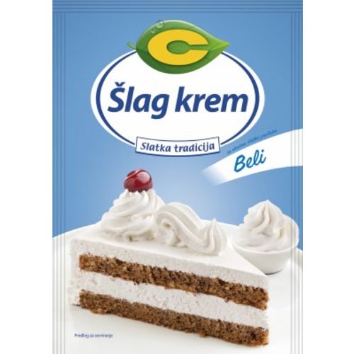 C Šlag krem beli sa ukusom slatke pavlake 180g