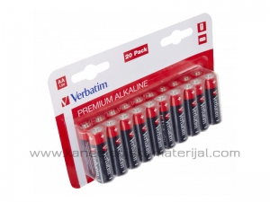 VERBATIM alkalne baterije 1.5V AA LR6 (49877) 1/20