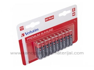 VERBATIM alkalne baterije 1.5V AAA LR03 (49876) 1/20