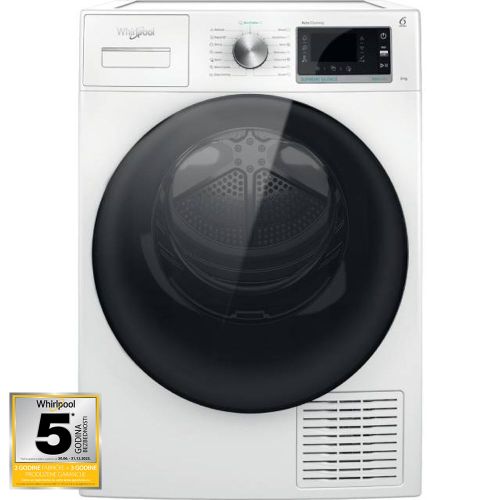 Whirlpool W7 D94WB EE Mašina za sušenje veša sa toplotnom pumpom, 9 kg, Supreme Silence