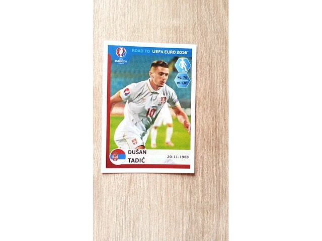 Road to Euro 2016 Panini sličica broj 283 Tadić