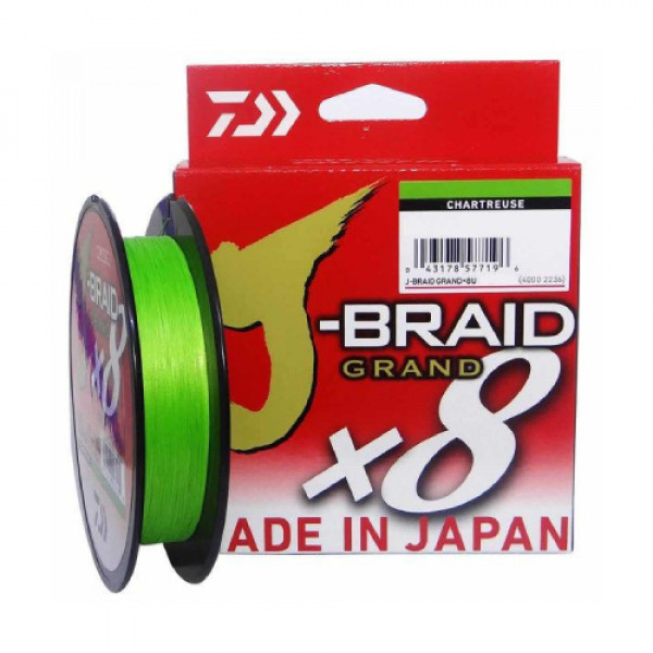 Upredena struna Daiwa J-braid X8 300m 0.42mm chartreuse