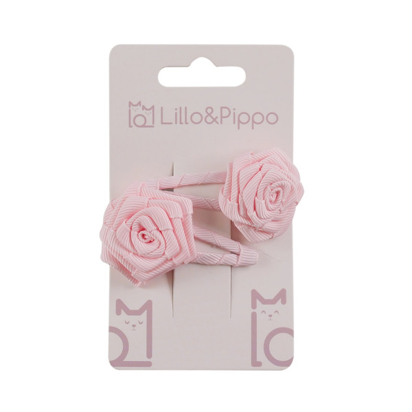 Lillo&Pippo šnalice za kosu ruža