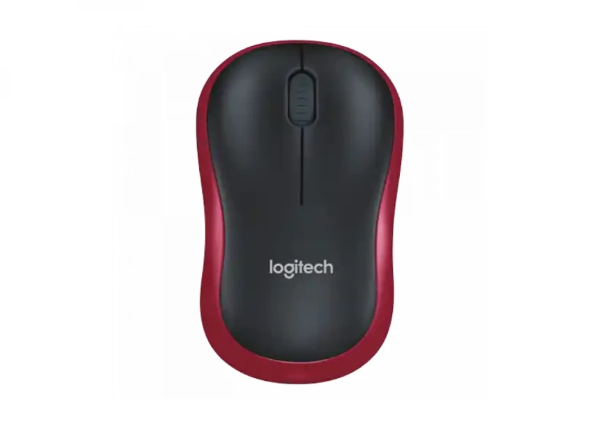 Bežični miš Logitech M185 1000dpi, crveni optički