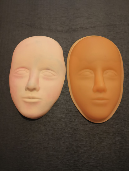 Silikonsko lice za vežbanje šminke, facepaintinga