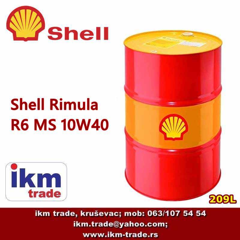 SHELL RIMULA R6 MS 10W40, bačva 209L