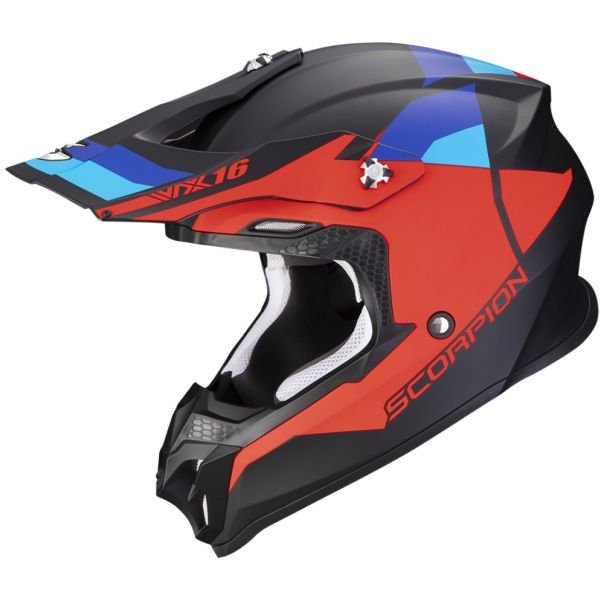 SCORPION Vx-16 evo air spectrum matt black red blue