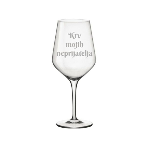 HAPPY PUMPKIN Čaša za vino "Krv mojih neprijatelja"1133