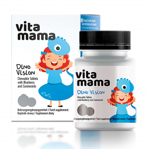 Vitamama. Dino Vision Chewable Tablets with Blueberry and Carotenoids