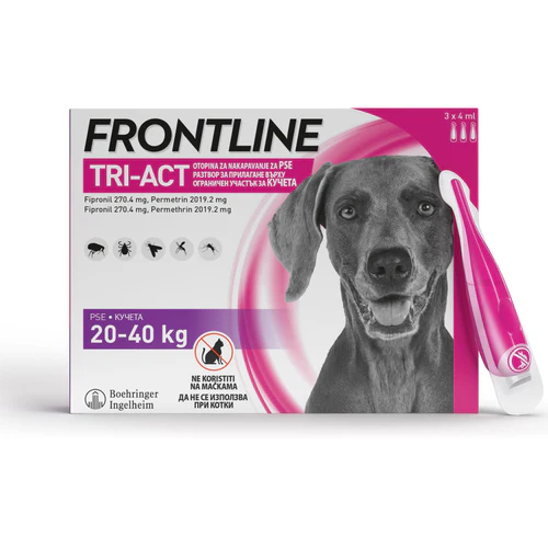 FRONTLINE Tri-Act (Boehringer) Ampula SpotOn za pse, antiparazitska