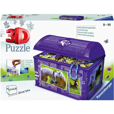 Ravensburger Ravensburger 3D puzzle - Kutija za blago sa motivom konja (RA11173)