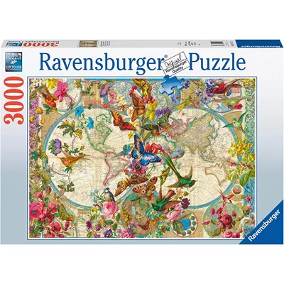 Ravensburger
RAVENSBURGER PUZZLE – 3000 DELOVA - MAPA SVETA, FLORA I FAUNA (RA17117)