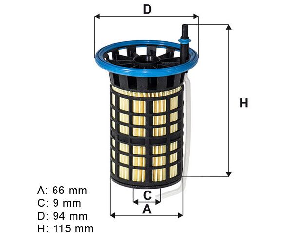 Filter goriva QWP WFF1200 - PE982/2 - MG3612