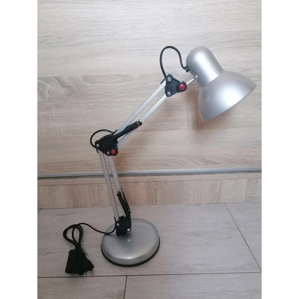 Stona radna lampa MTL2001 E27 srebrna