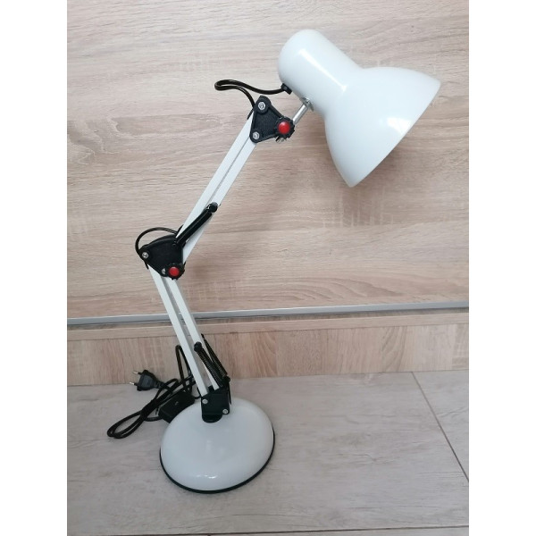 Stona radna lampa MTL2001 E27 bela