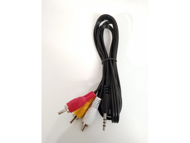 Kabal video audio 3.5mm na na 3 x RCA 160cm