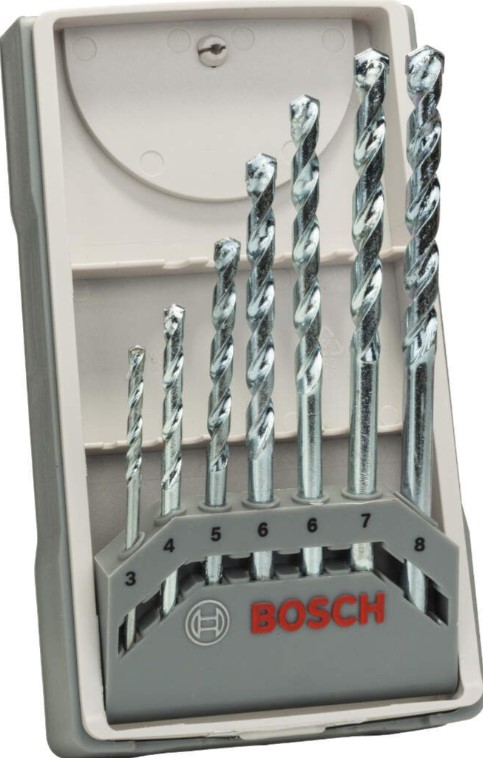 Bosch 7-delni set burgija za kamen CYL-1 3; 4; 5; 6; 6; 7; 8 mm – 2607017079