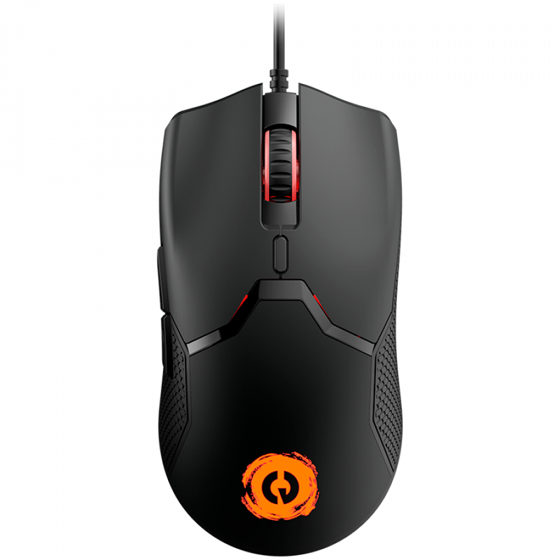 CANYON Carver GM-116,  6keys Gaming wired mouse, A603EP sensor, DPI up to 3600, rubber coating on panel, Huano 1million switch, 1.65M PVC cable, ABS material. size: 130*69*38mm, weight: 105g