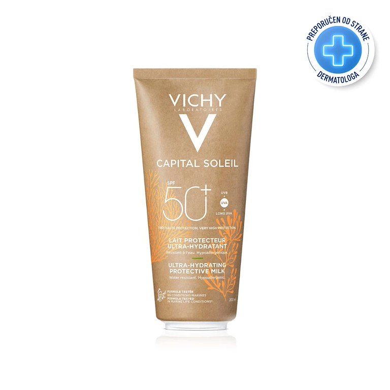 VICHY CAPITAL SOLEILl Solar Mleko za Sunčanje SPF50+ za Lice i Telo 200 mL