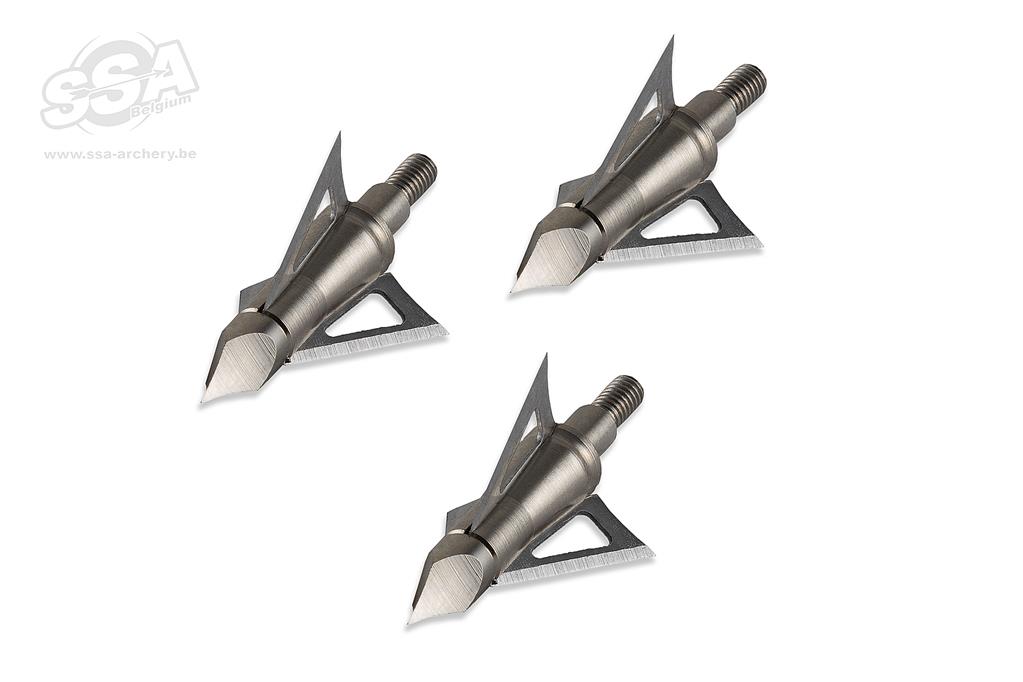 MAXIMAL FIXED BLADE BROADHEADS POWER-CUT / 150GR 3-BLADE SCREW-IN 3/PK