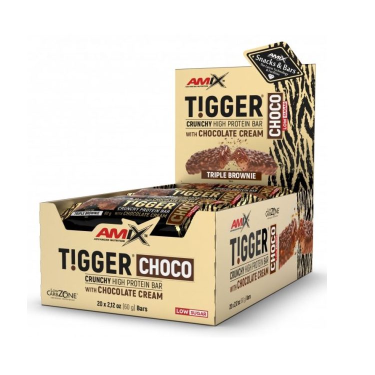 TiggerZero CHOCO Protein Bar 20x60g