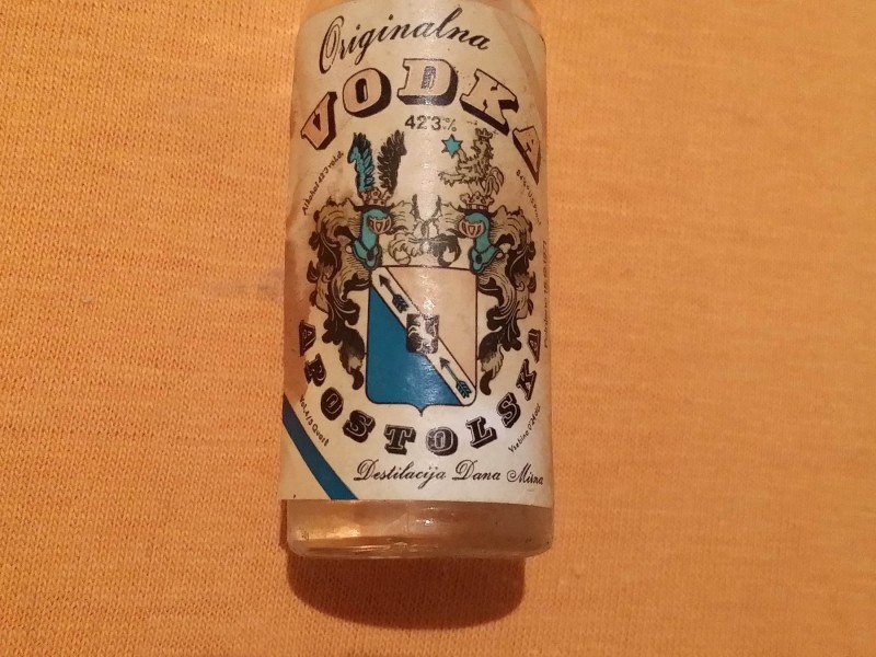 flaša bombica Vodka Apostolska, 1971 vis 95 mm