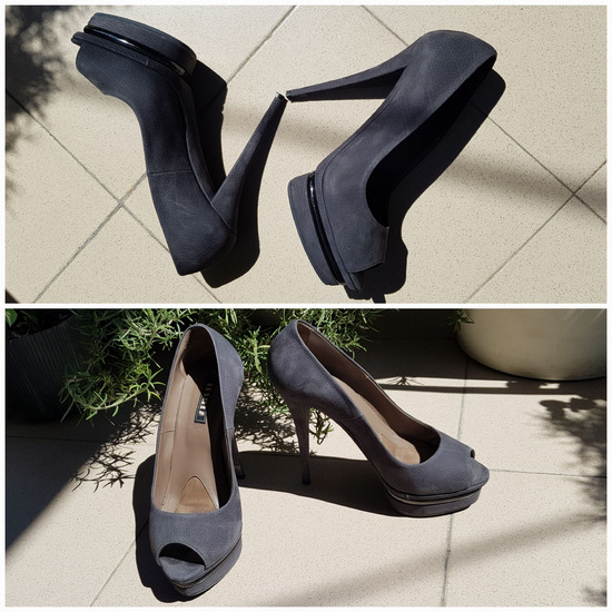 Le Silla kožne Peep Toe cipele, original