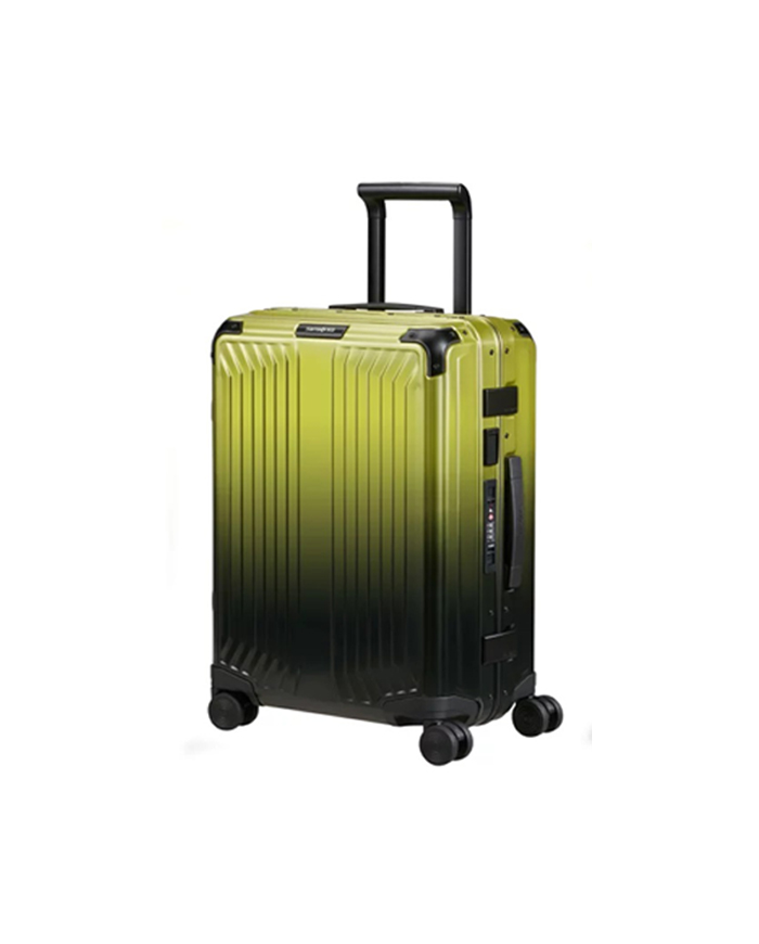 KOFER LITE-BOX ALU-SPINNER 55/20 ALUMINIUM GREEN TROLLEY Samsonite