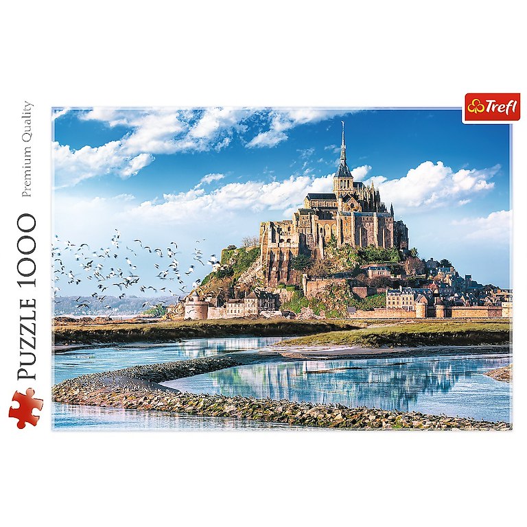Puzzle 1000 delova-Planina Saint Michel,Francuska