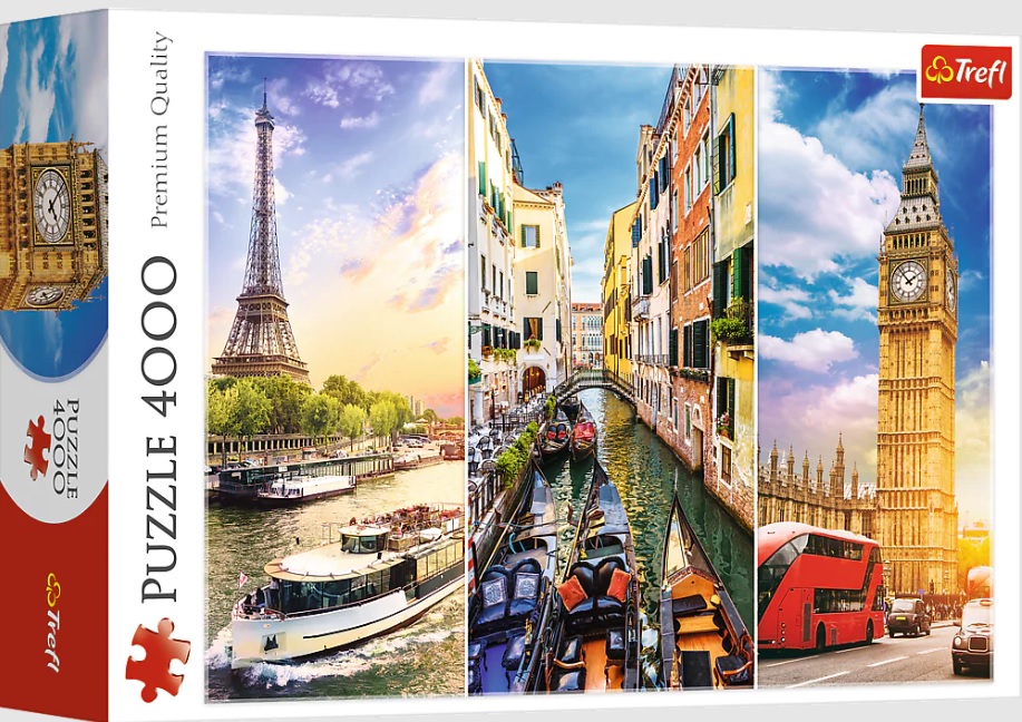 Puzzle 4000 delova-Put kroz Evropu