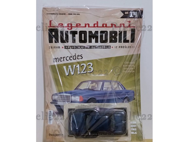 Legendarni automobili Broj 14 - MERCEDES W123 - DeAgost