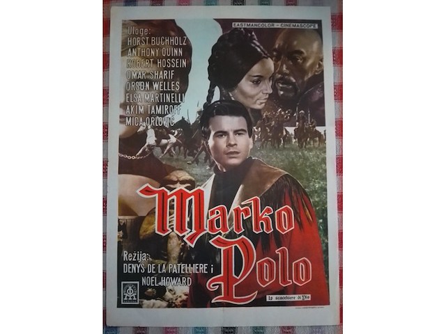 plakat MARKO POLO (Mića Orlović / Anthony Quinn)