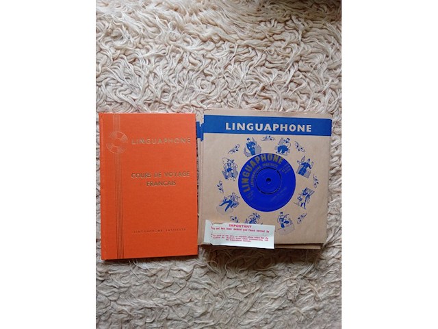 Linguaphone francuski 16 ploča + knjiga