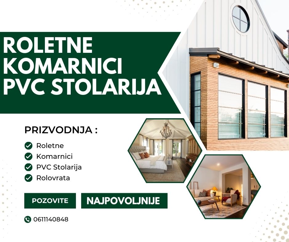 Roletne,Komarnici i PVC Stolarija-Ugradnja i Popravka