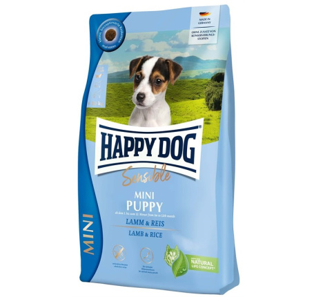Happy Dog Mini Puppy, jagnjetina i pirinač 1 kg