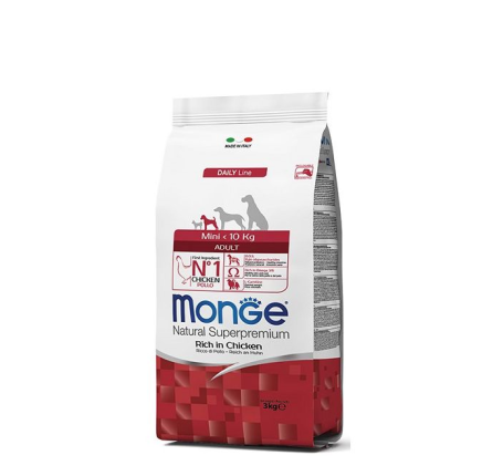 Monge mini adult piletina 3kg