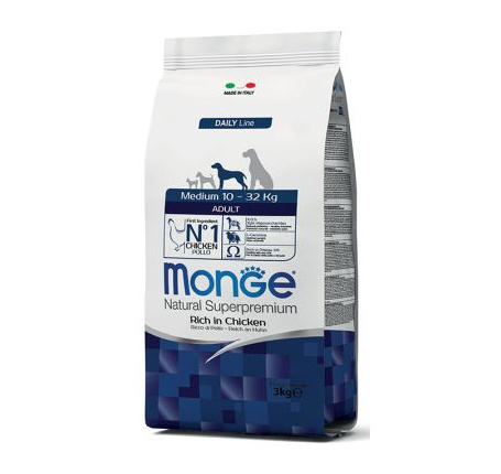 Monge medium adult piletina 3kg