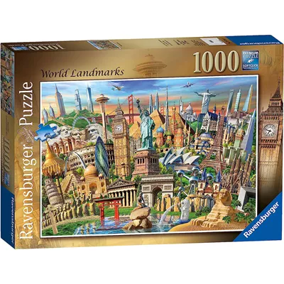 Ravensburger Ravensburger puzzle – 1000 delova - Svetske znamenitosti (RA19798)