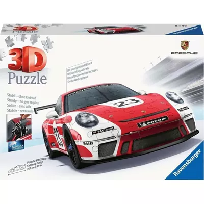 Ravensburger Ravensburger 3D puzzle - Porsche GT3 Cup, crvene boje (RA11558)