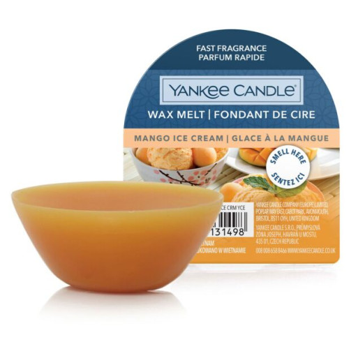 Mango Ice Cream - Yankee Candle mirisni vosak (mango, ananas, malina, vanila...)