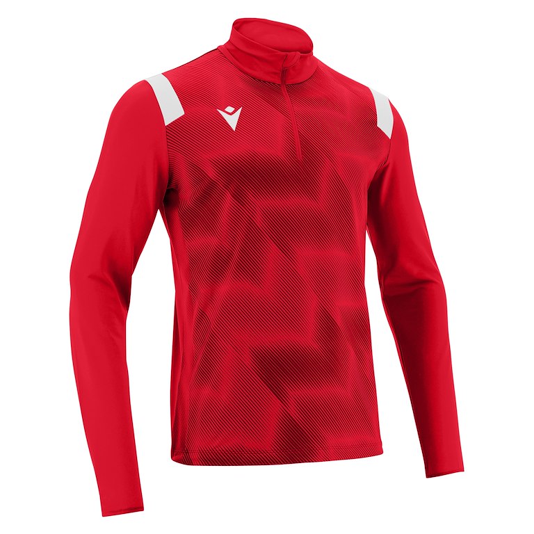 PURUS 1/4ZIP TOP RED/WHT ,XL