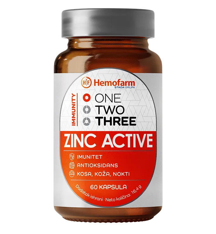 One Two Three ZINC ACTIVE 60 kapsula