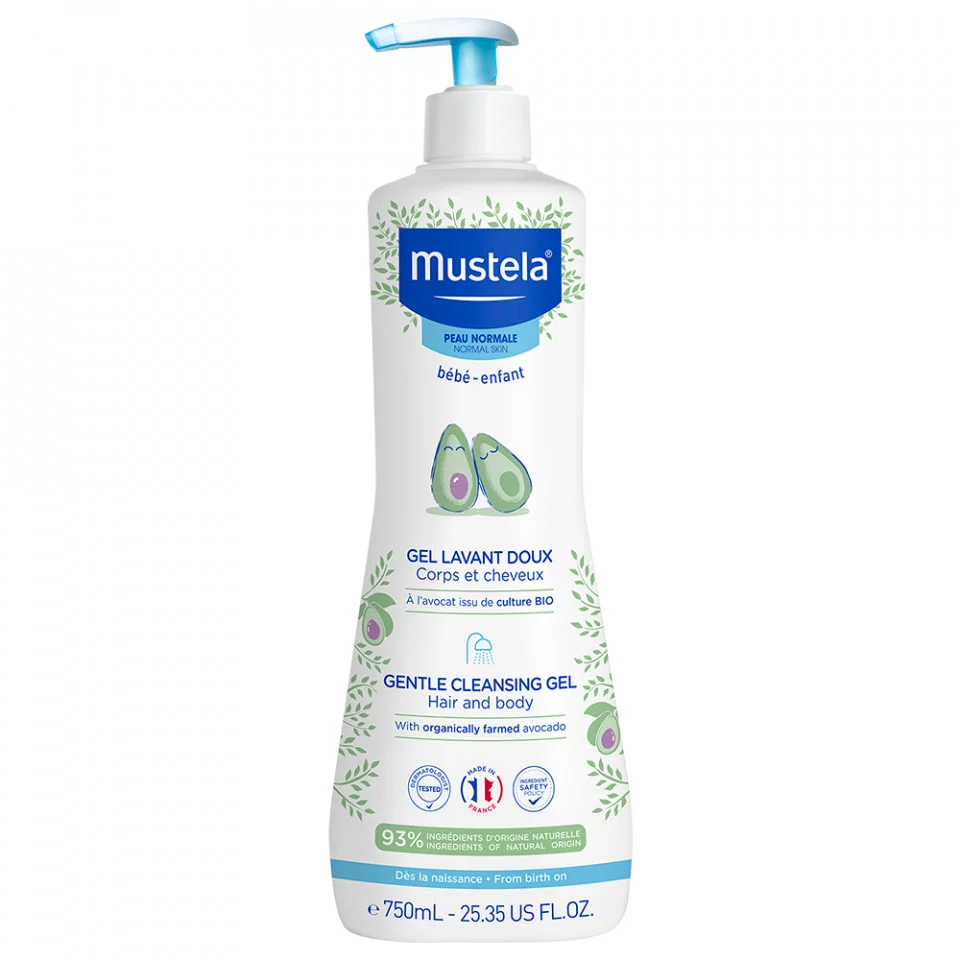 Mustela Dermatološki gel za pranje novorođenčadi 750ml