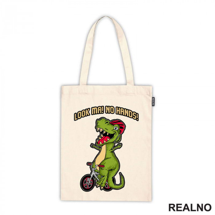 LOOK MA, NO HANDS - T REX VOZI BICIKLI - HUMOR - CEGER