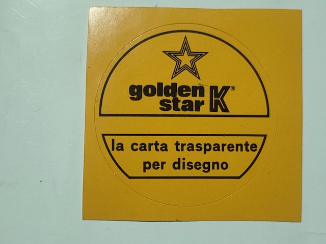 A/ YU Nalepnica - Golden Star K